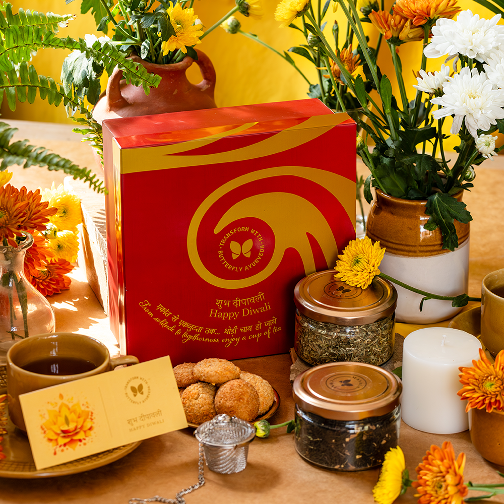 Maitri Gift Hamper – Premium Ayurvedic Wellness Gift Box – Butterfly ...
